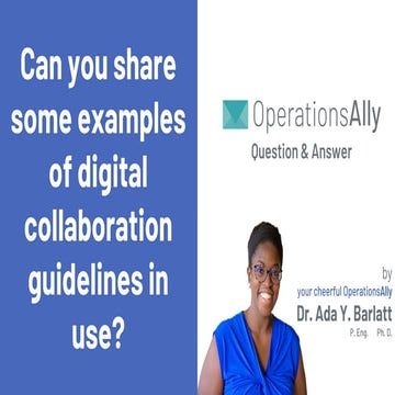 Can you share some examples of digital collaboration guidelines in use? | PDF