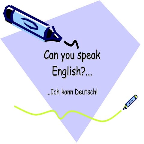 Can you speak english | PPT