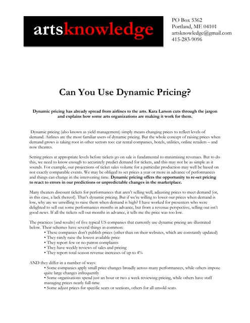 Can you use_dynamic_pricing | PDF Can you use_dynamic_pricing | PDF