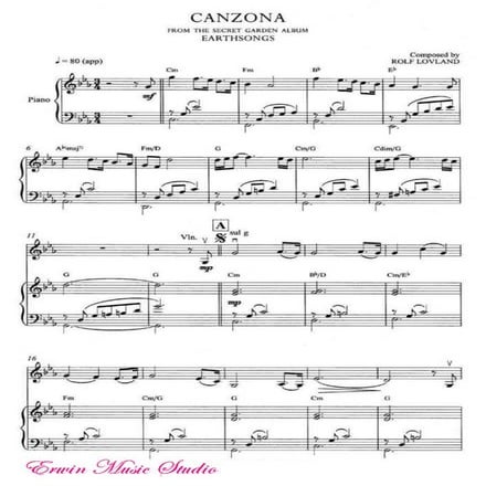 Canzona piano+violin | PDF
