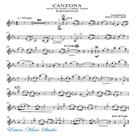 Canzona violin | PDF