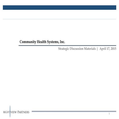 CYH Pitchbook | PPTX