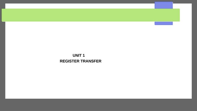 Register transfer language & its micro operations | PPTX
