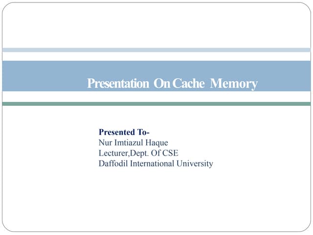 Cache Memory Computer Architecture and organization | PPTX | Data ... Cache Memory Computer Architecture and organization | PPTX | Data ...