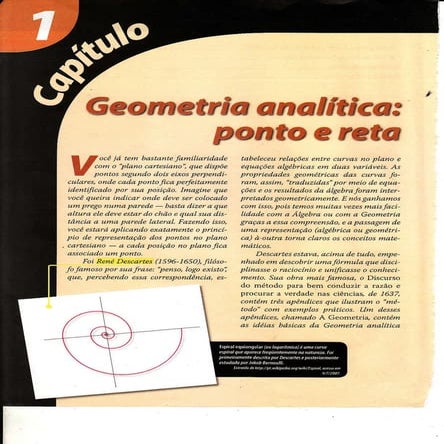 Cap.1 geometria analítica-ponto e reta | PDF