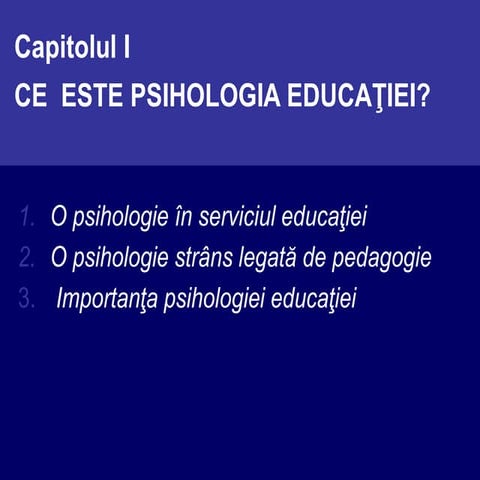Cap. i Psihologie | PDF