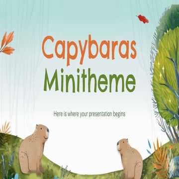 Capybaras ppt de explicacion de animales | PPT