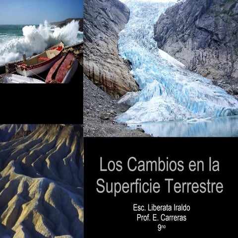 CAMBIOS EN LA SUPERFICIE TERRESTRE | PPT