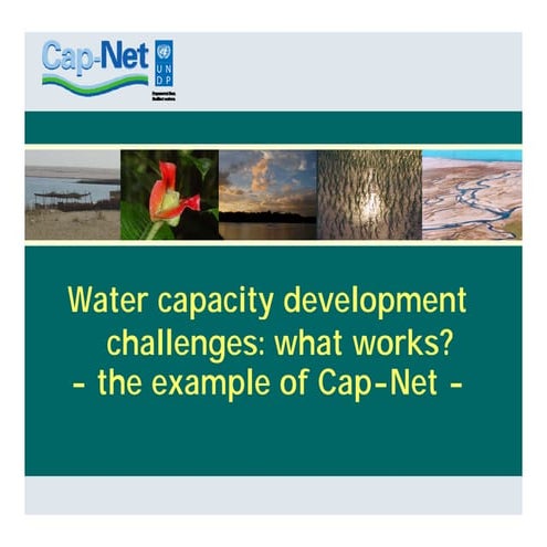 Water Capacity Development Challenges. What Works? The Example of Cap ...