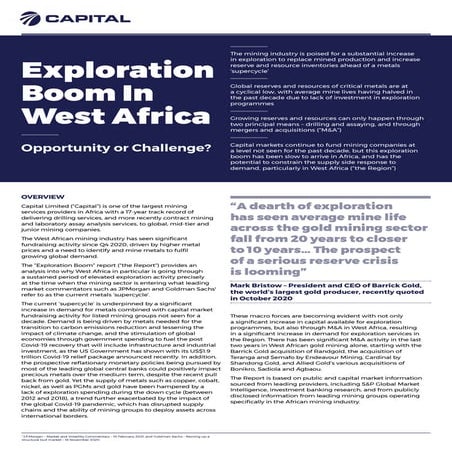 Capital Exploration Boom in West africa | PDF