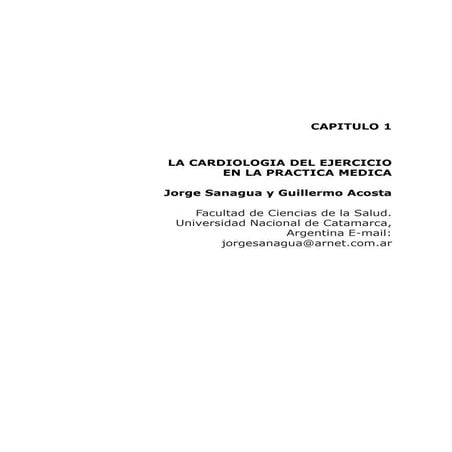 Cap01 La CardiologíA Del Ejercicio En La PráCtica MéDica | PDF | Heart and Cardiovascular ...