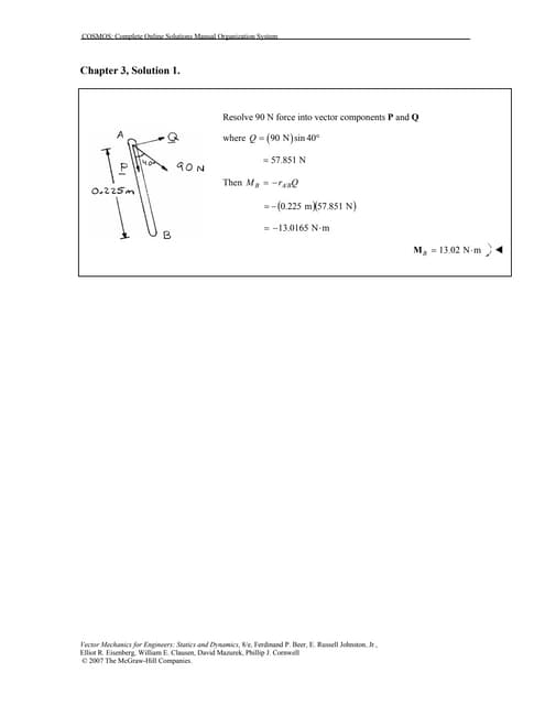 Engmech 06 (equilibrium of non_concurrent force system) | PDF