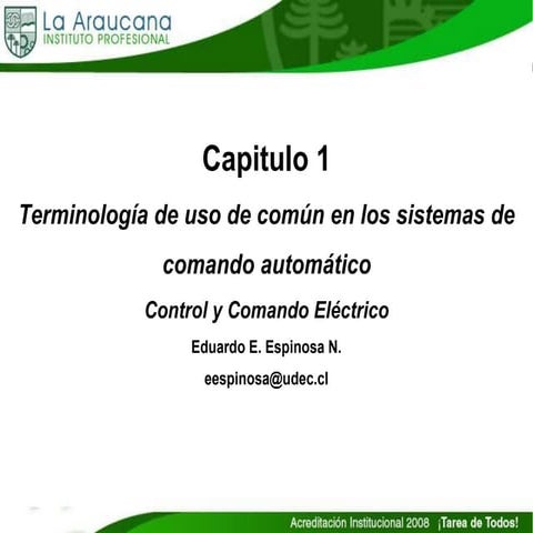 Terminología de uso de común en los sistemas de comando automático | PPT