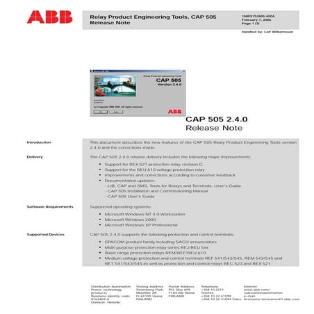 Cap505 abb | PDF
