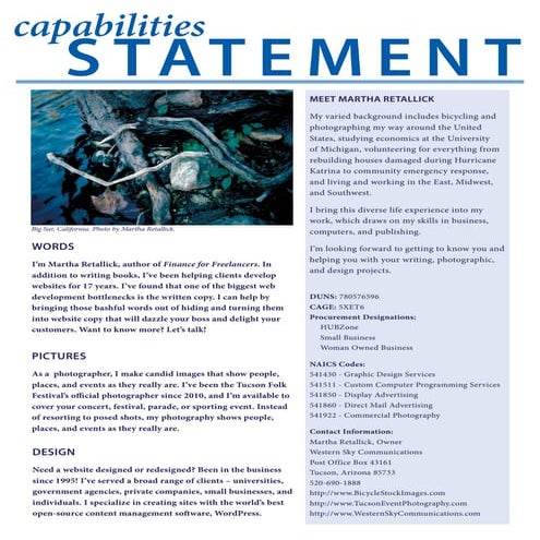 Capabilities Statement | PDF