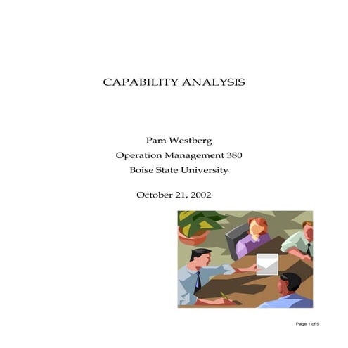Capability Analysis | PDF