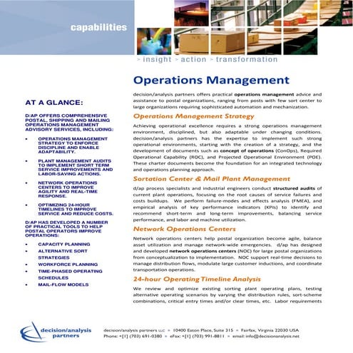 Capability operations management | PDF