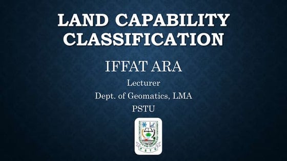 Land Capability Classification | PDF