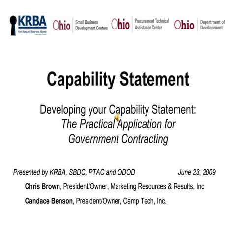 Capability Statement | PPT