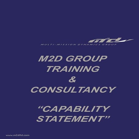 Capability Statement Multi Mission Dynamics Training Consultancy | PDF
