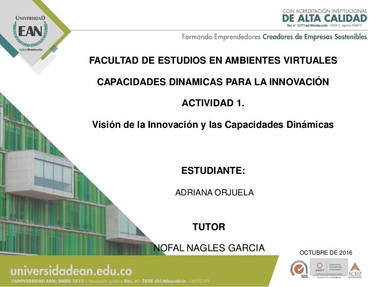 Capacidades dinamicas para la innovación