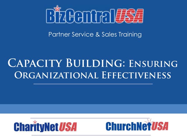 Capacity Building | PPT