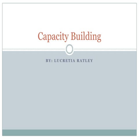 Capacity building | PPTX