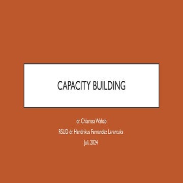 Capacity building chl for rshf flotim.ppt