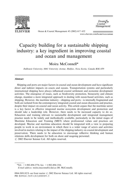 Maritime Industry and National Development | PDF