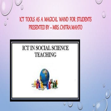 ICT Tools in teaching Social Science | PPTX
