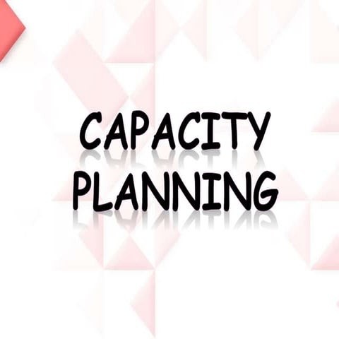 Capacity Planning of Mc Donald | PPTX