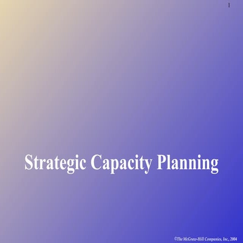 Capacity planning1 | PPT