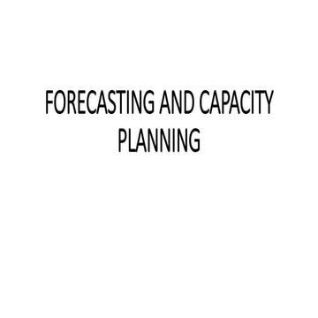 capacity planning and Forecasting.pptx
