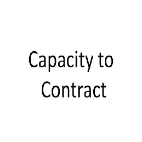 Capacity to contract | PPTX