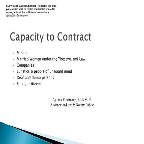 Capacity to Contract | PPT