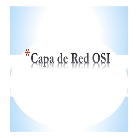 Capa de red modelo OSI | PDF