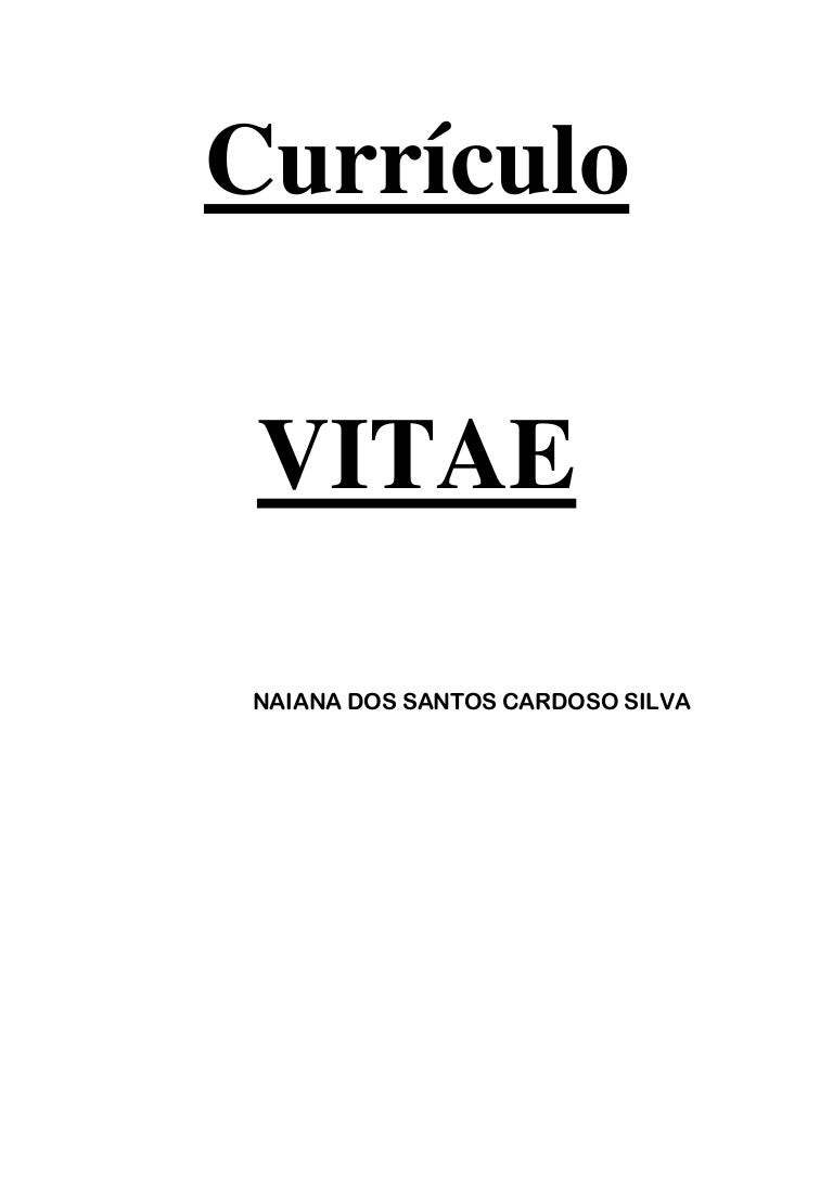 Capa do curriculm