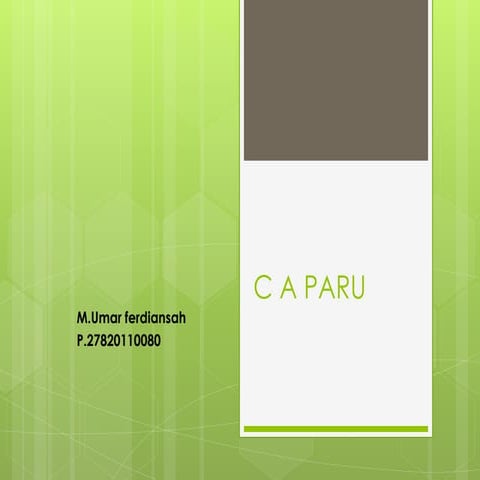 Cancer paru | PPTX