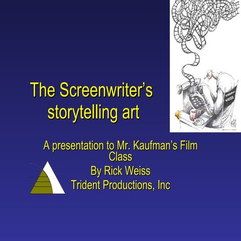 Writing a film script (introduction to the basics) | PPTX