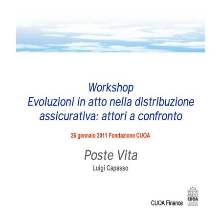 L’evoluzione e i motivi di successo del Gruppo assicurativo Poste Vita ...