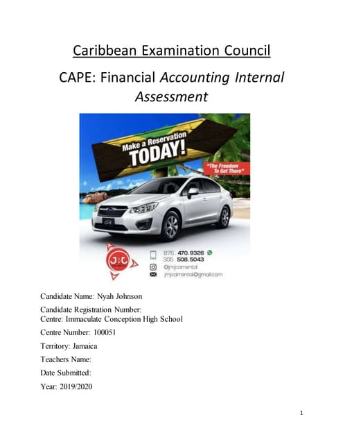 Cape Communication Studies Sba Unit 1 | PDF