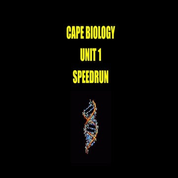 capebioreview.pptx Cape biology unit one | PPTX