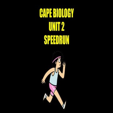 CAPE Biology UNIT 2 Syllabus Review Powerpoint | PDF