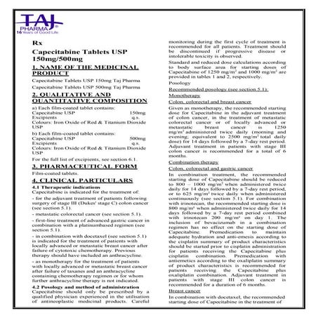 Acetylcysteine Injection USP Taj Pharma SmPC | PDF