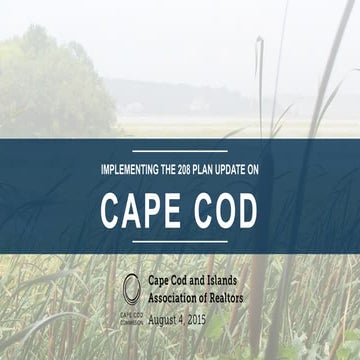 Cape Cod Commission 208 plan update | PPT