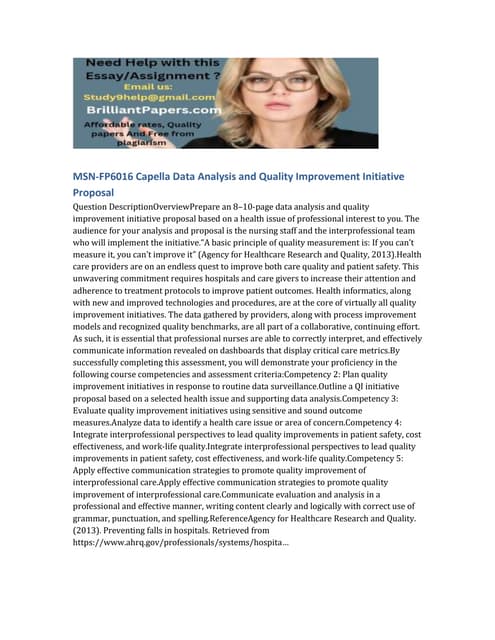 Data Analysis and Quality Improvement Initiative Proposal .docx
