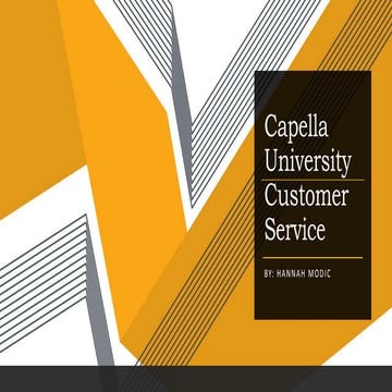 Capella University Customer Service | PPT