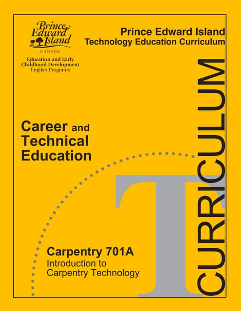 CURRICULUM GUIDE K to 12 CARPENTRY DEPED | PDF