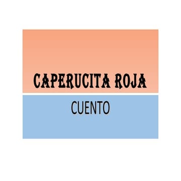 Caperucita roja | PPT