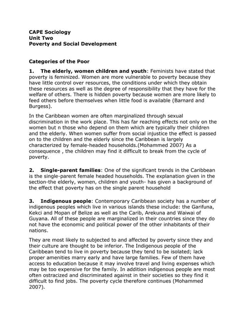Cape sociology unit 1 | DOC
